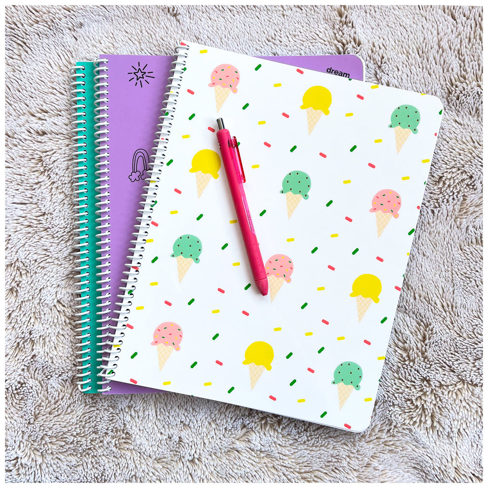 My Rainbow Journal | Ice Cream with Sprinkles Notebook